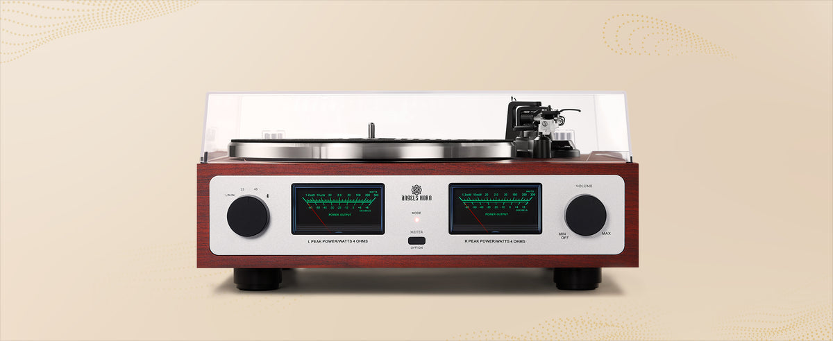 Angels Horn AH6 Turntable HiFi System - Premium Record Player with ...