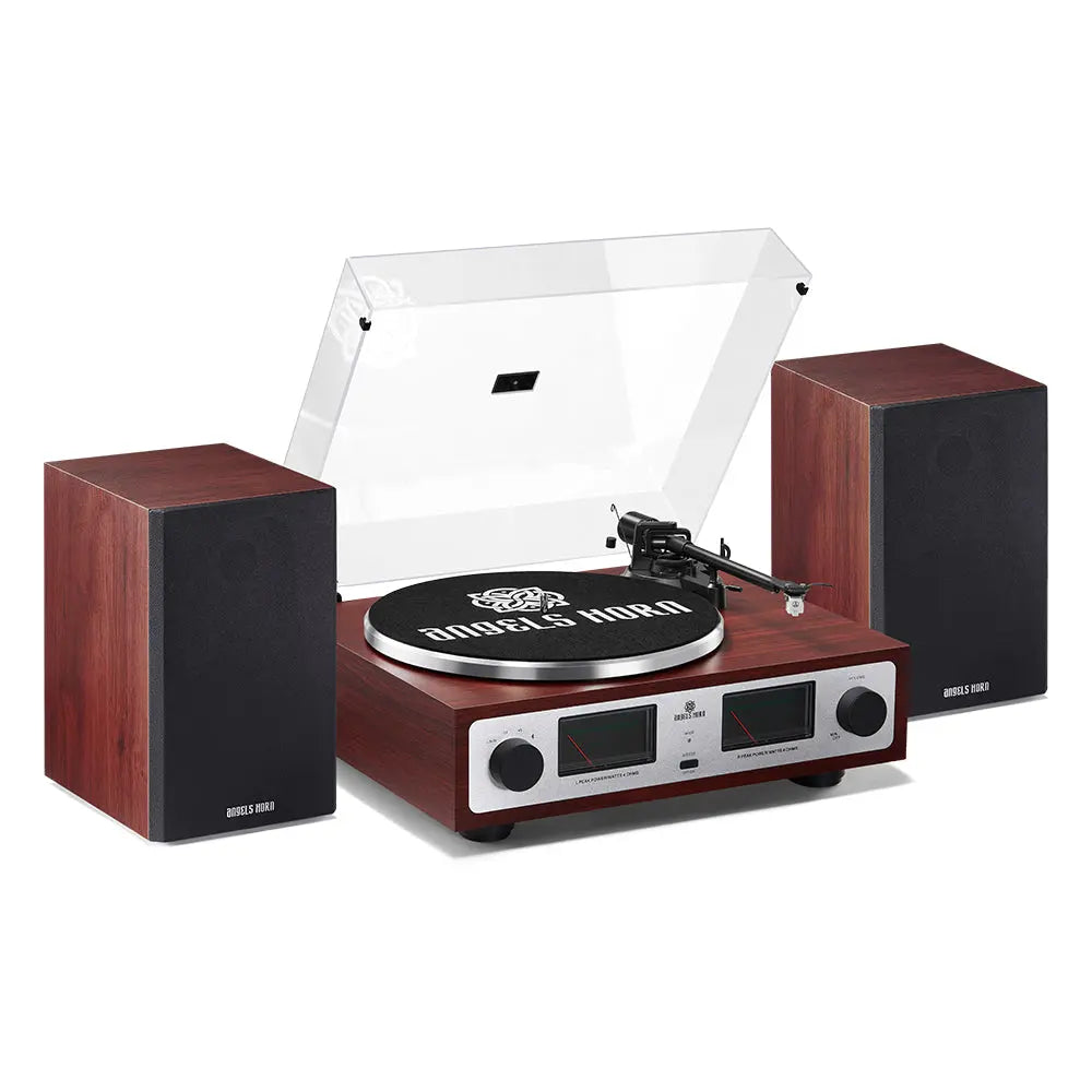 Angels Horn AH6 Turntable HiFi System - Premium Record Player with ...