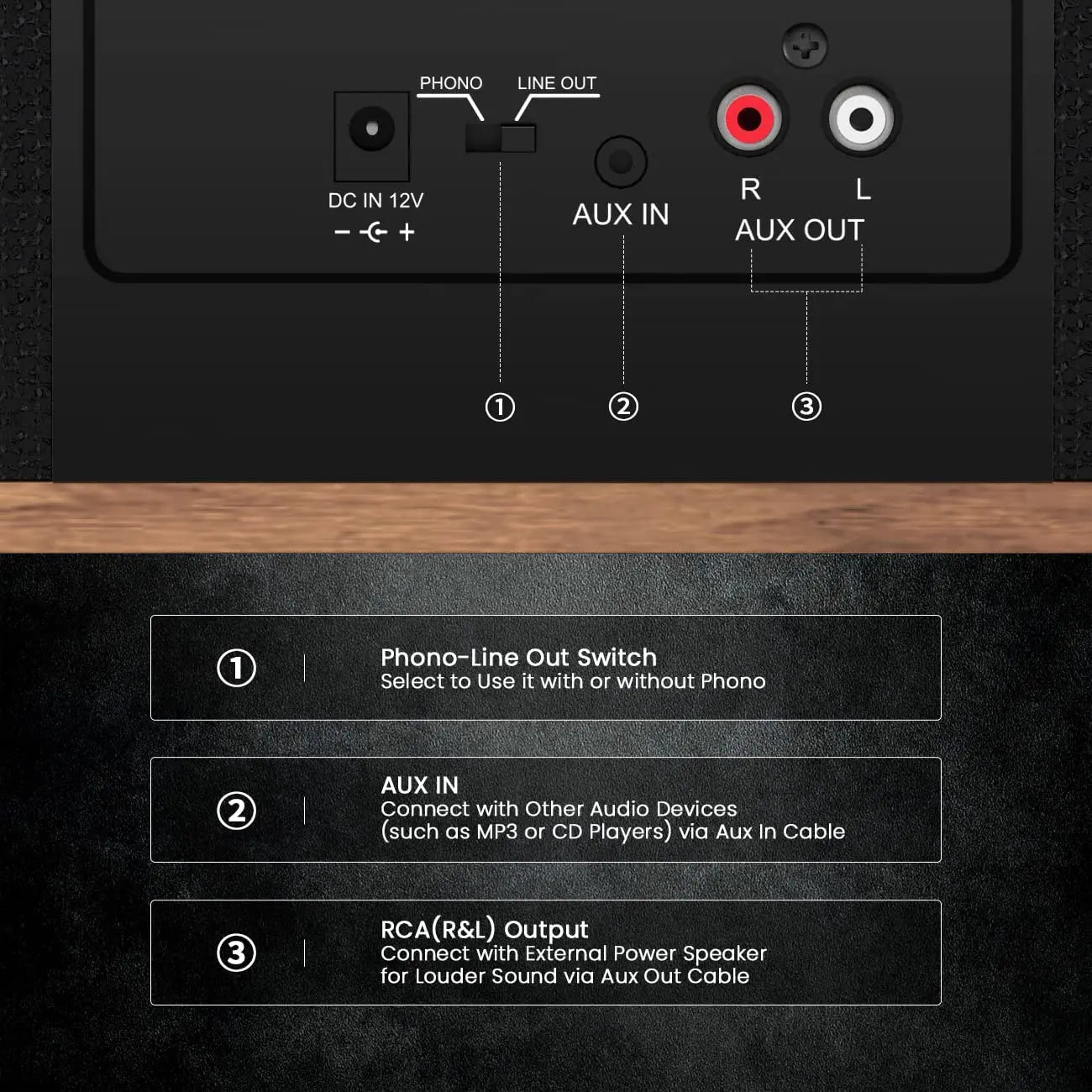 Angels Horn H019: High-Quality Vintage Record Player for Audiophiles ...